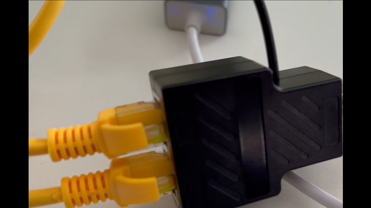 Ethernet Splitter 1 to 2, 100Mbps - YouTube