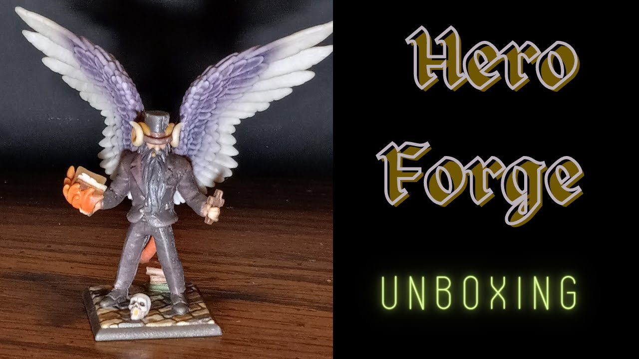 Hero Forge Custom Color Miniature Review - YouTube