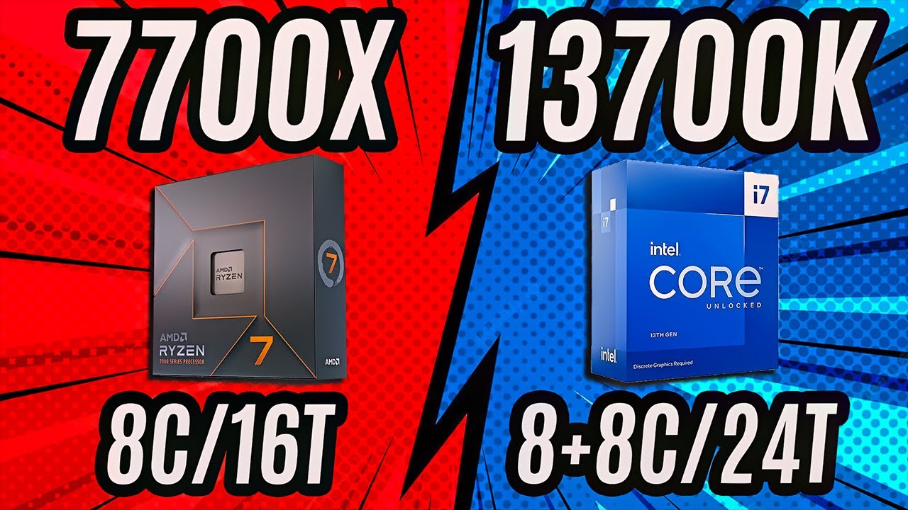 Ryzen 7 7700X vs Core i7 13700K - Game Benchmarks - YouTube