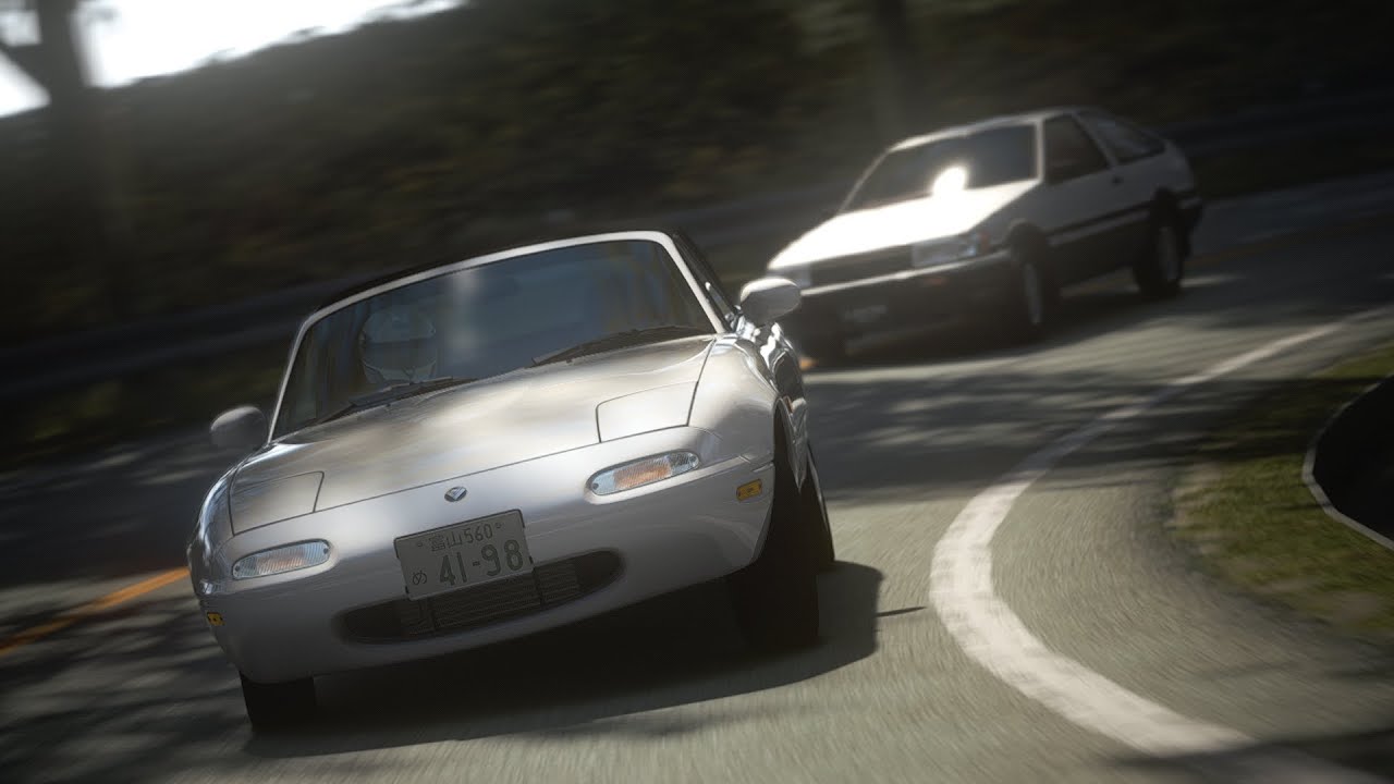 120hp + Eurobeat = ??? | AE86 vs Miata - Tsukuba Touge | Assetto Corsa ...