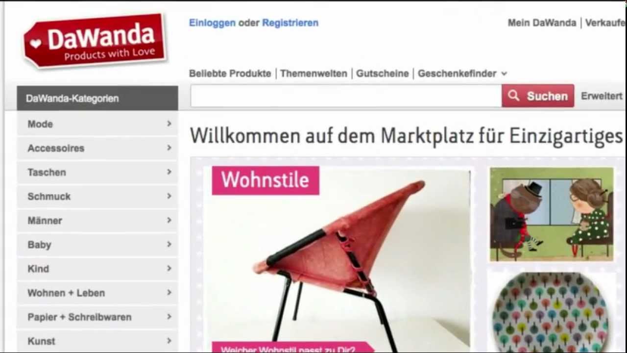 DaWanda - Nebenjob in Heimarbeit mit Ihrer kreativen Ader - YouTube