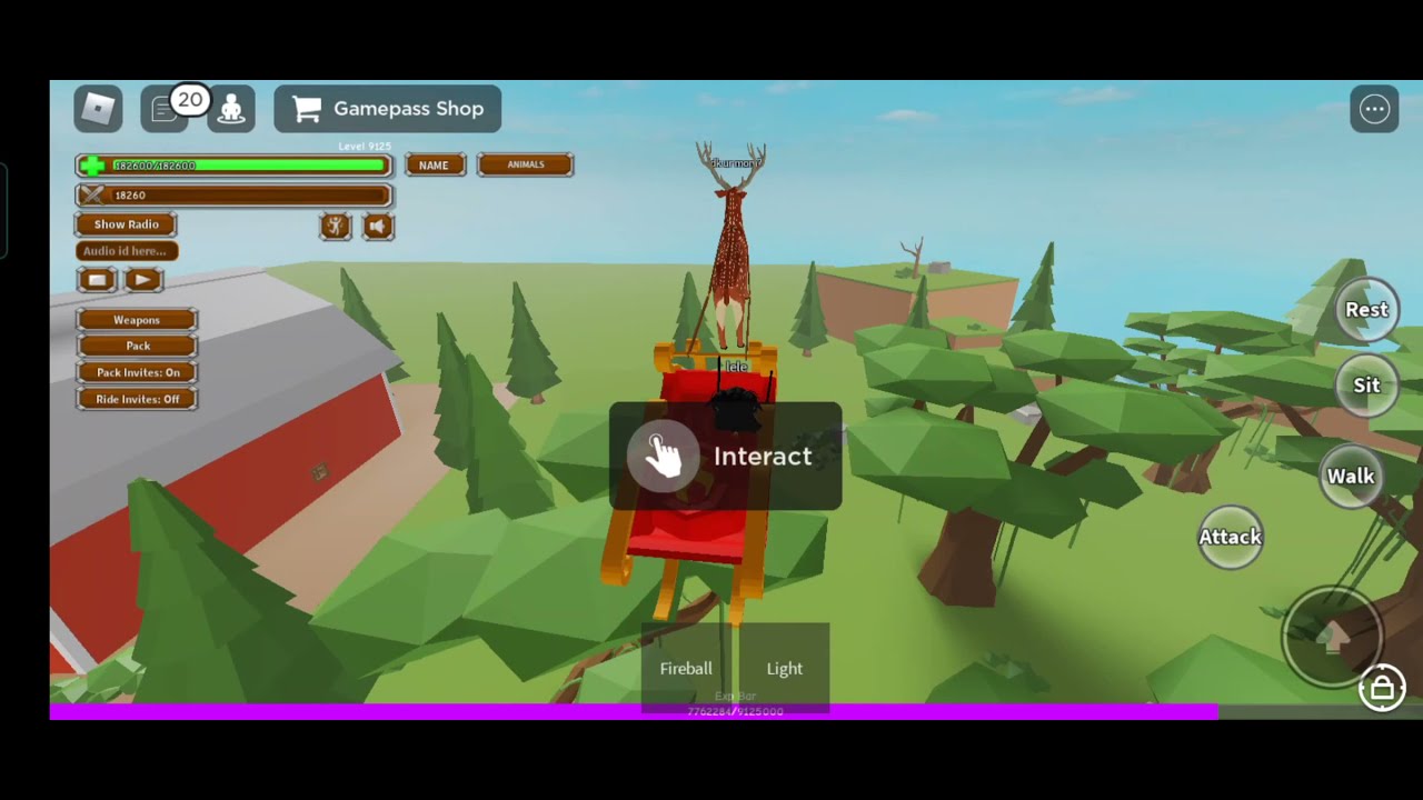 riding on a flying deer, animal simulator, roblox - YouTube