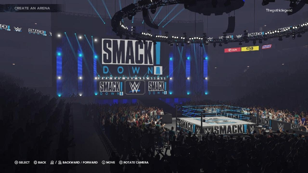 WWE 2K23: Custom Arena - WWE SmackDown Arena '24 - YouTube