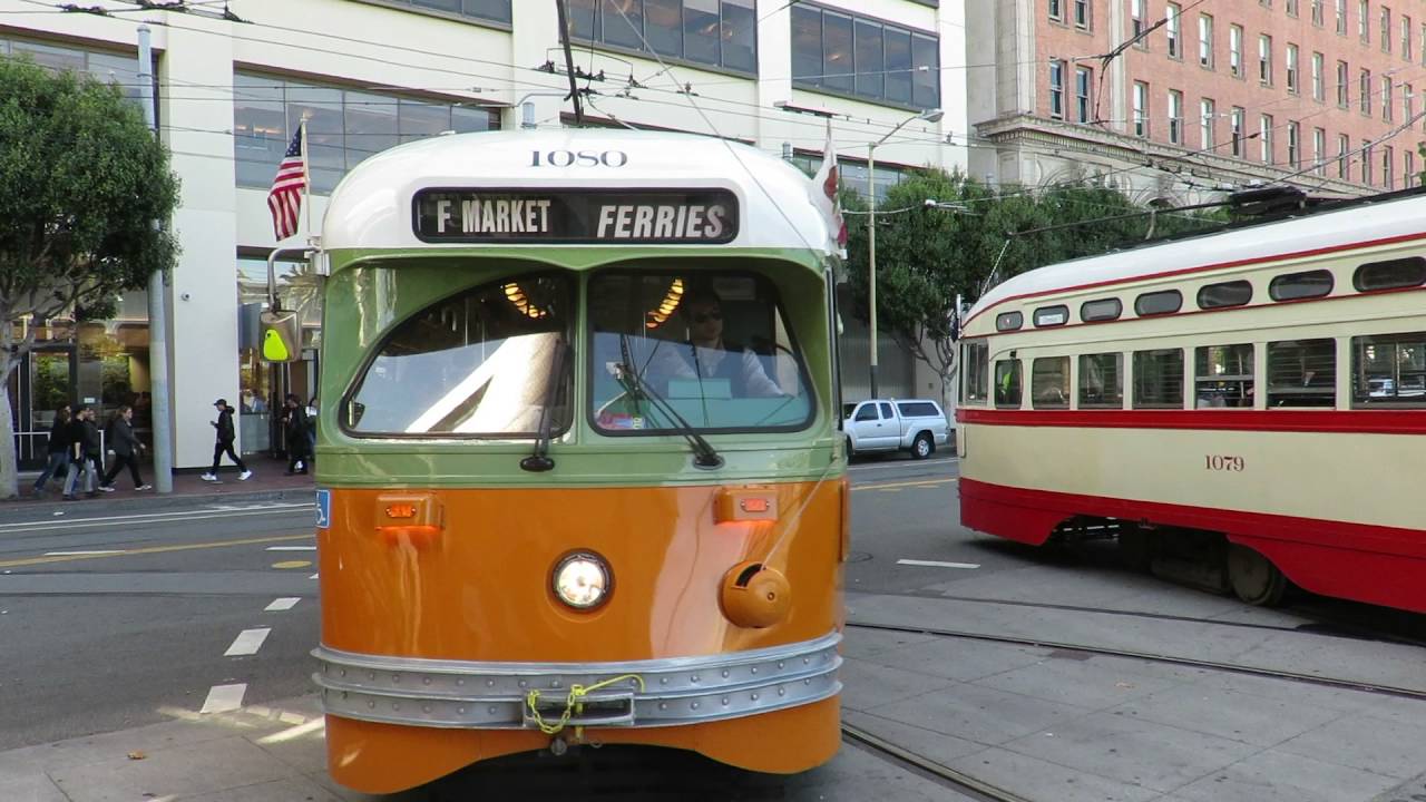 SF Muni PCC Street Cars Sept 23, 2016 - YouTube