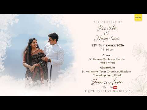 REV.JOBIN & NAVYA | WEDDING DAY | LIVE | LIVE BOX KERALA
