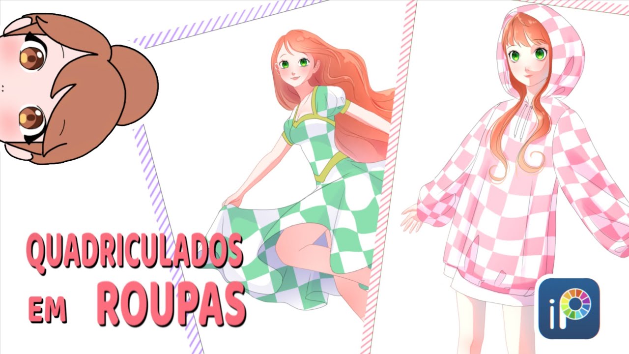 COMO FAZER QUADRICULADOS EM ROUPAS no IbisPaint | Tutorial simples e fácil - YouTube