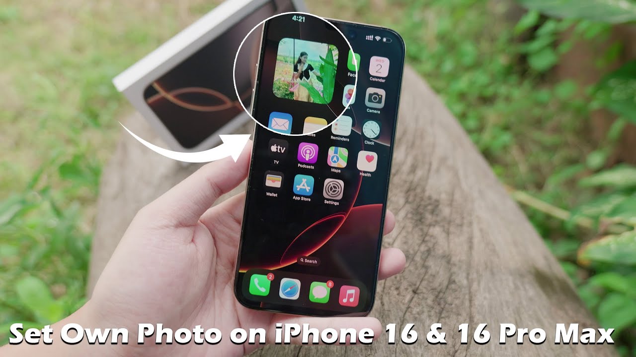 How to Set Your Own Photo Widgets on iPhone 16 & 16 Pro Max - YouTube