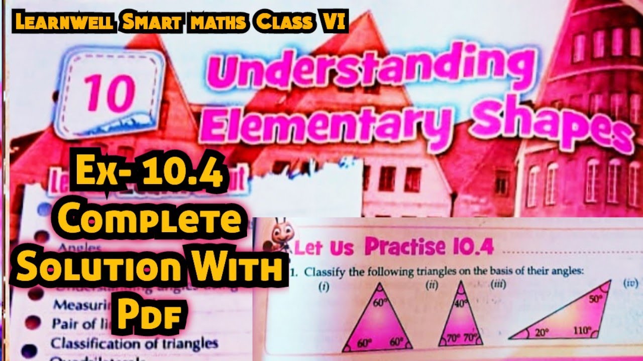 Learnwell smart Maths Class 6 Unit 10 Ex 10.4 Solutions | Class 6 learnwell maths Ex 10.4 ...