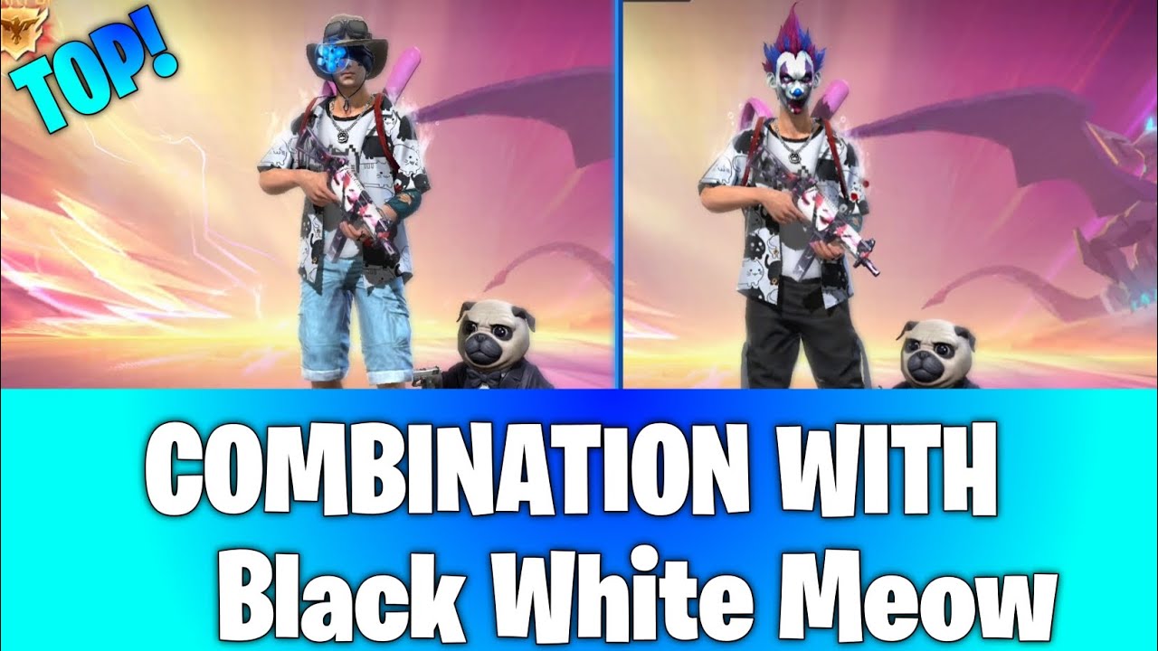 TOP 5 BEST DRESS COMBINATION FOR BLACK WHITE MEOW BUNDLE 😘😍 - YouTube