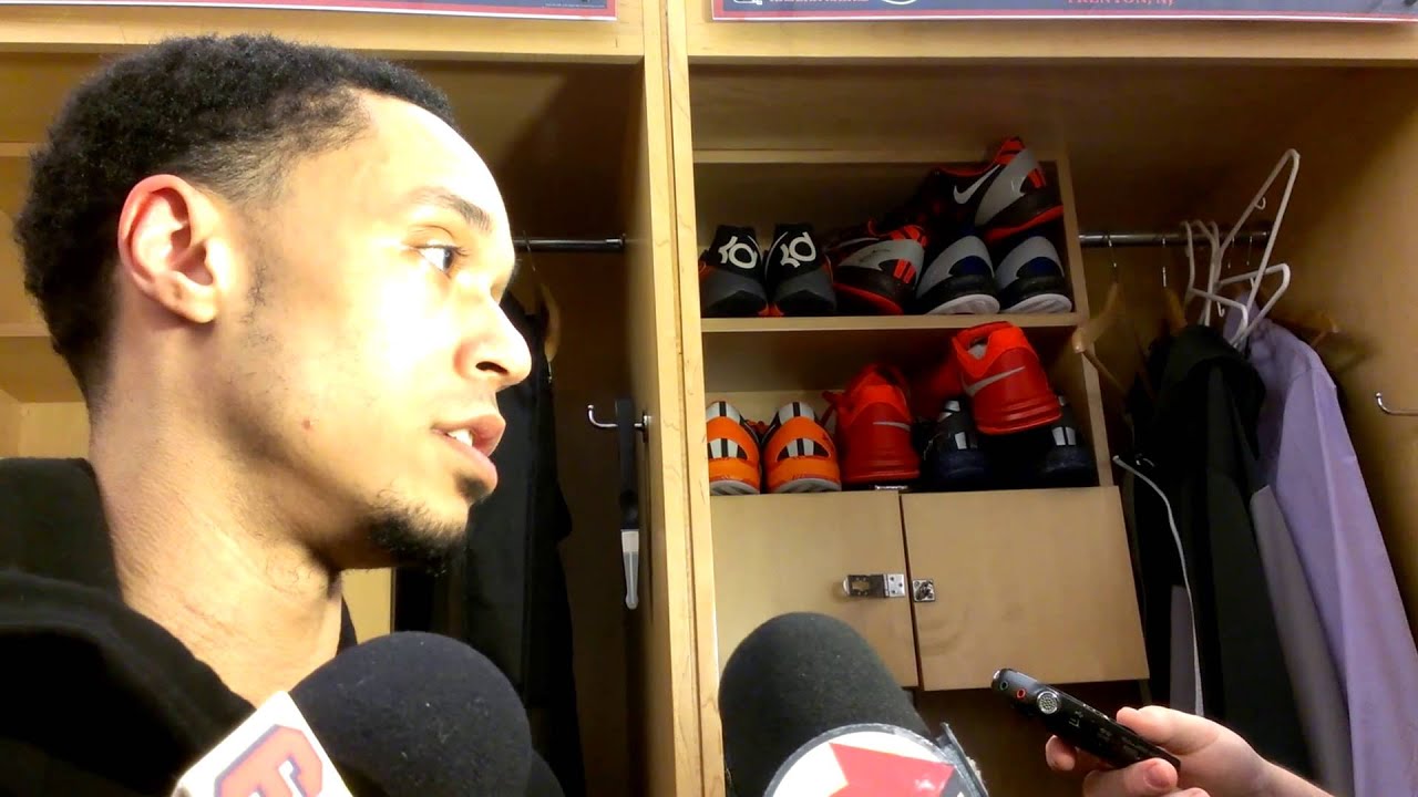 Atlanta Hawks John Jenkins After Win Over Lakers - YouTube