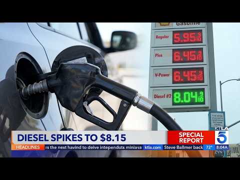 California gas prices hit $6 as diesel reaches record high