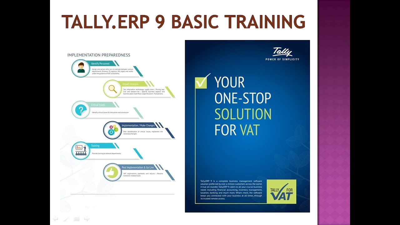 Tally.ERP 9 Training - YouTube