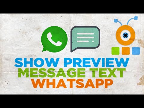 How to Show Preview Message Text WhatsApp on Windows