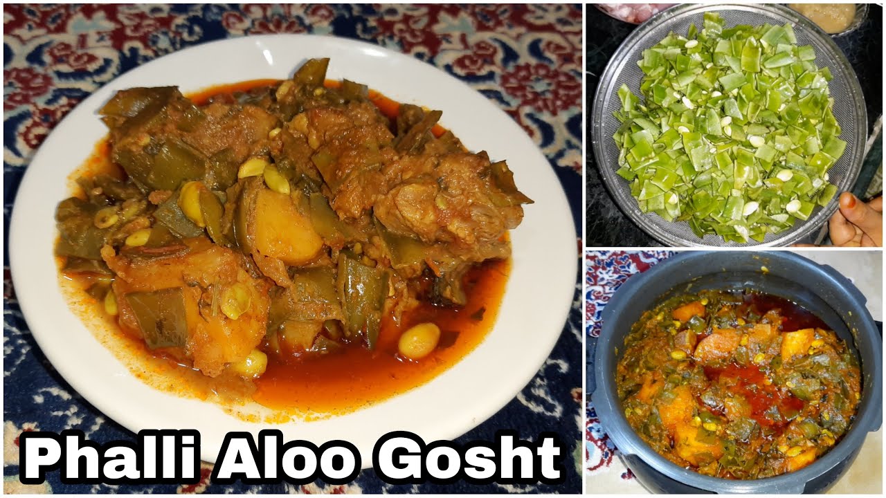 Sem Ki Phalli Aloo Gosht Recipe | Phalli Aloo Gosht | Quick And Easy ...