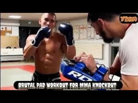 MMA Knockout Training | The Brutal Pad Workout You Need to Try - YouTube
