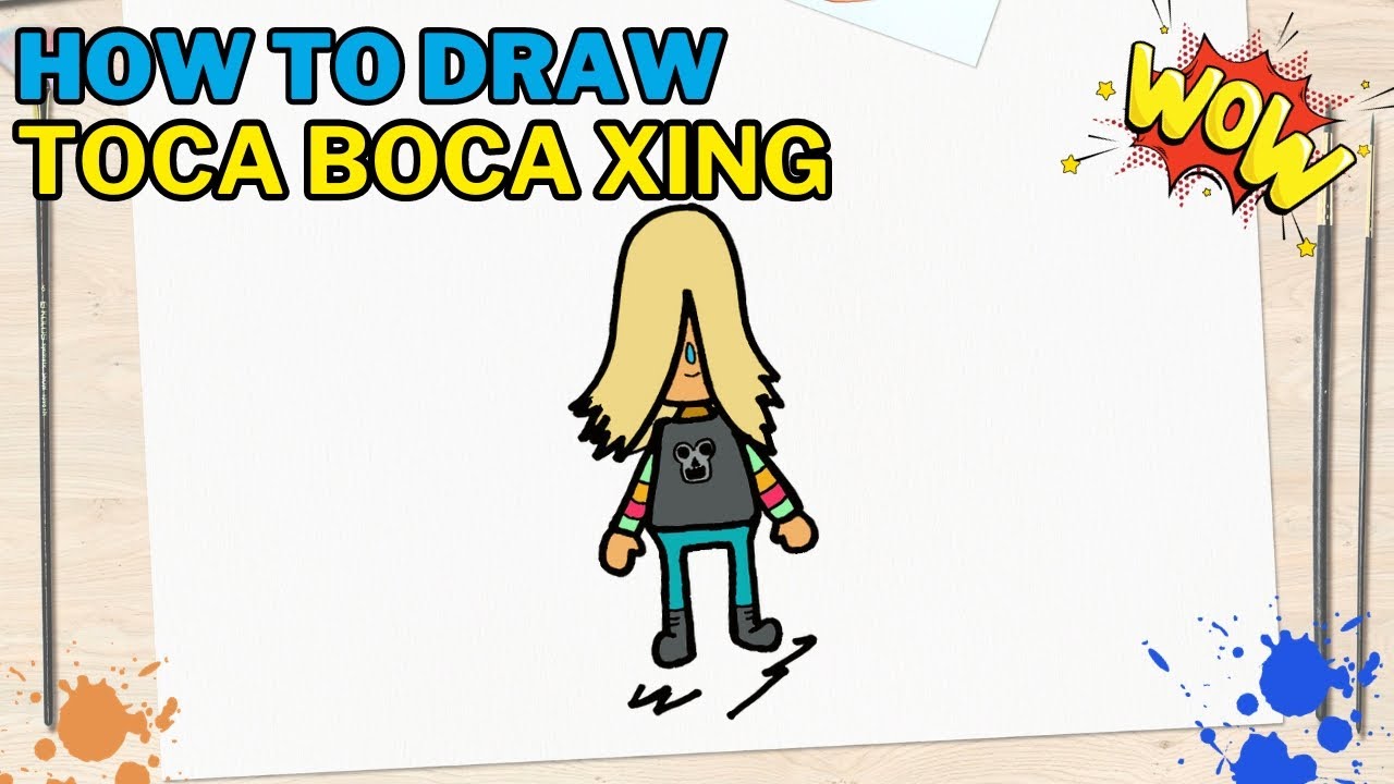 How to Draw Toca Boca Xing Easy for Beginners | Game Drawing Tutorial ...