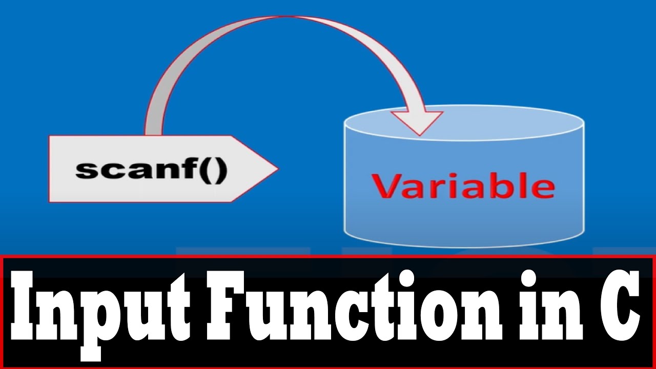 Input Functions in C | scanf() function in C | input statement in c ...