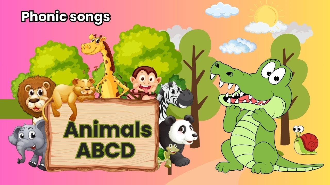 Animal ABC Phonics Song | Little Trunky Learns l Safari Animal Sounds ...