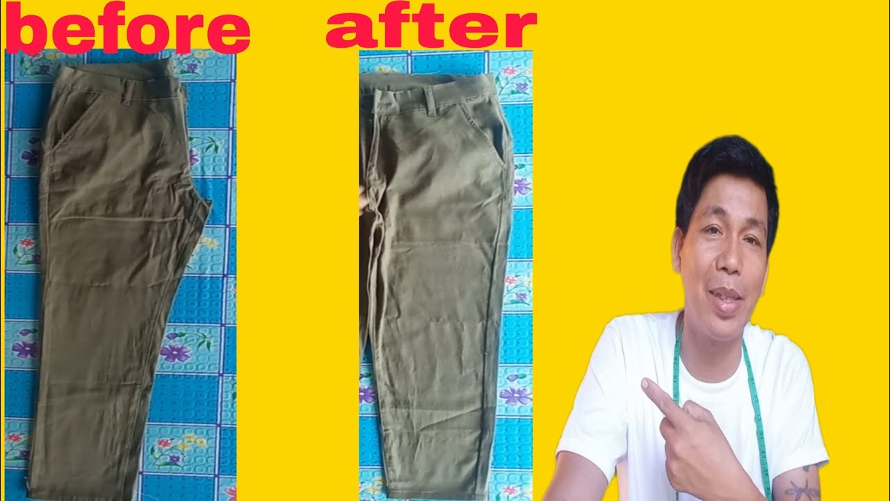 paano mag baston ng pants - YouTube
