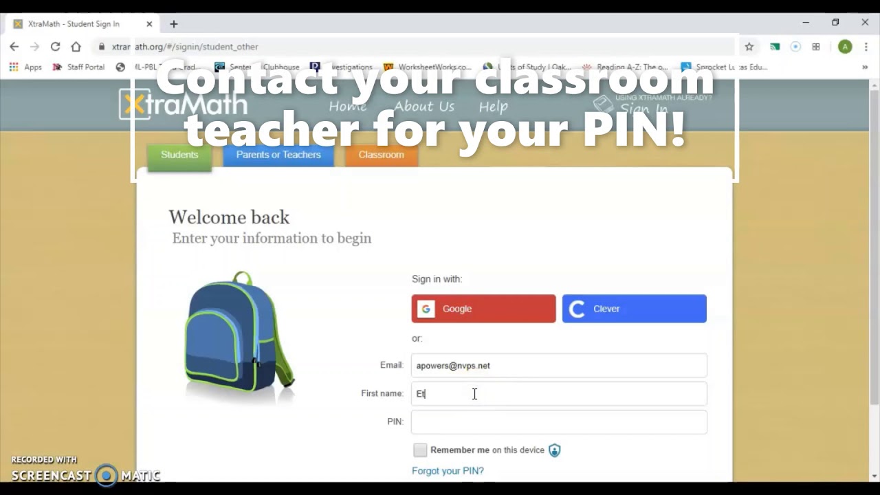 How to Login to XtraMath - YouTube