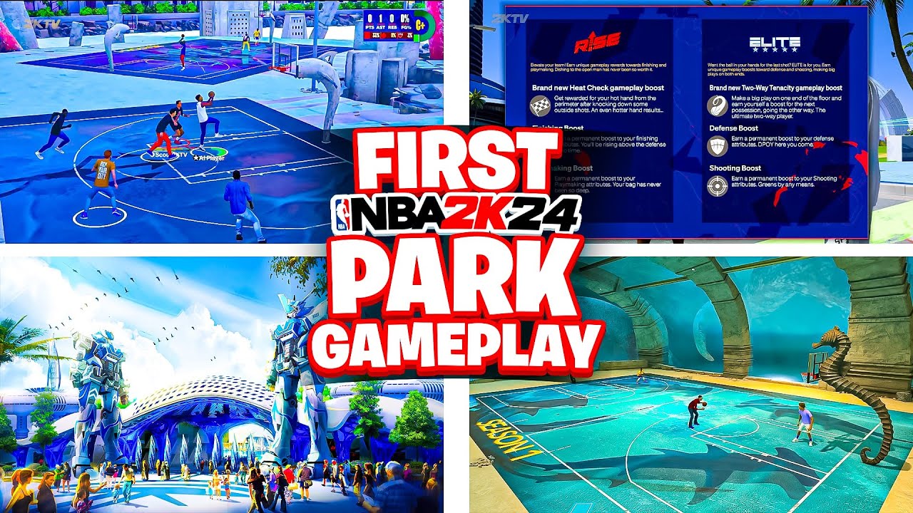FIRST OFFICIAL NBA2K24 PARK GAMEPLAY 😱😍 - YouTube