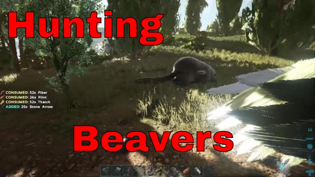 Ark Survival Evolved: S01E03 - Time For A Beaver Tame - YouTube