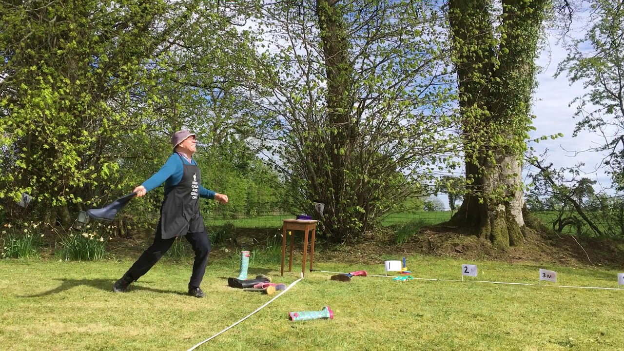 Gumboot-throwing technique - YouTube