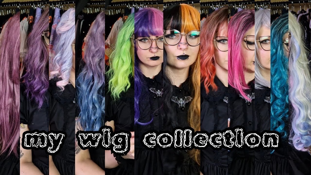 my wig collection - YouTube