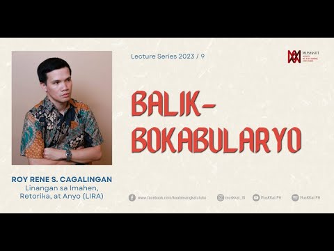 Lecture Series 2023 #9: Balik-Bokabularyo - YouTube