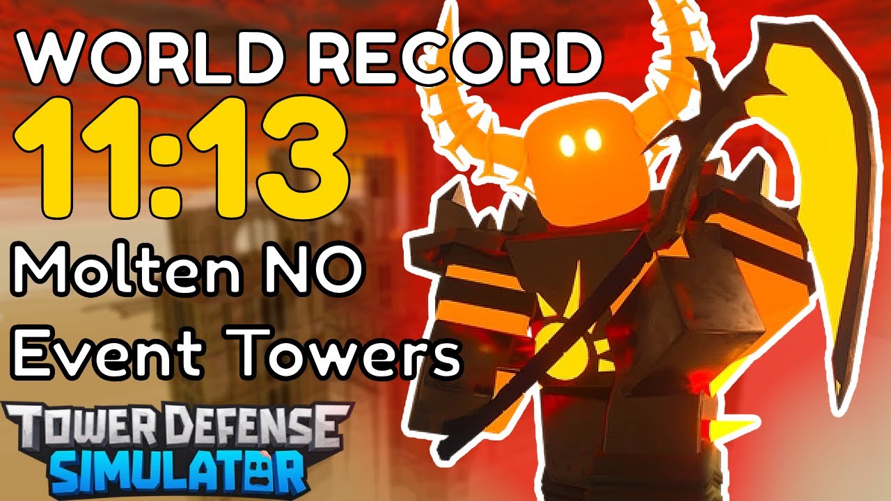 Solo MOLTEN ATLAS COLOSSEUM NO EVENT TOWERS | 11:13 Roblox Tower ...