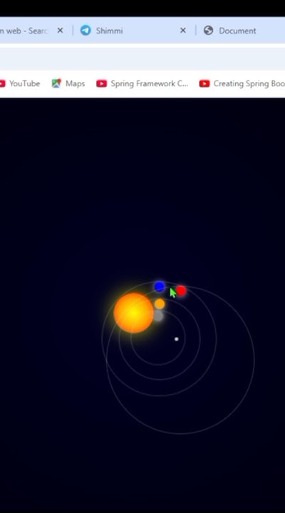 Solar system by using html and css #coding #programming #shorts #youtubeshorts #html #css - YouTube