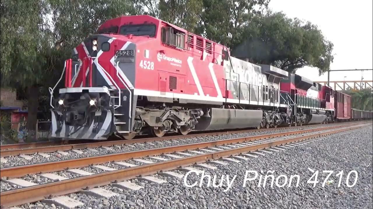 Trenes Ferromex y BNSF en Cuautitlán, maquinas solas y carrusel - YouTube