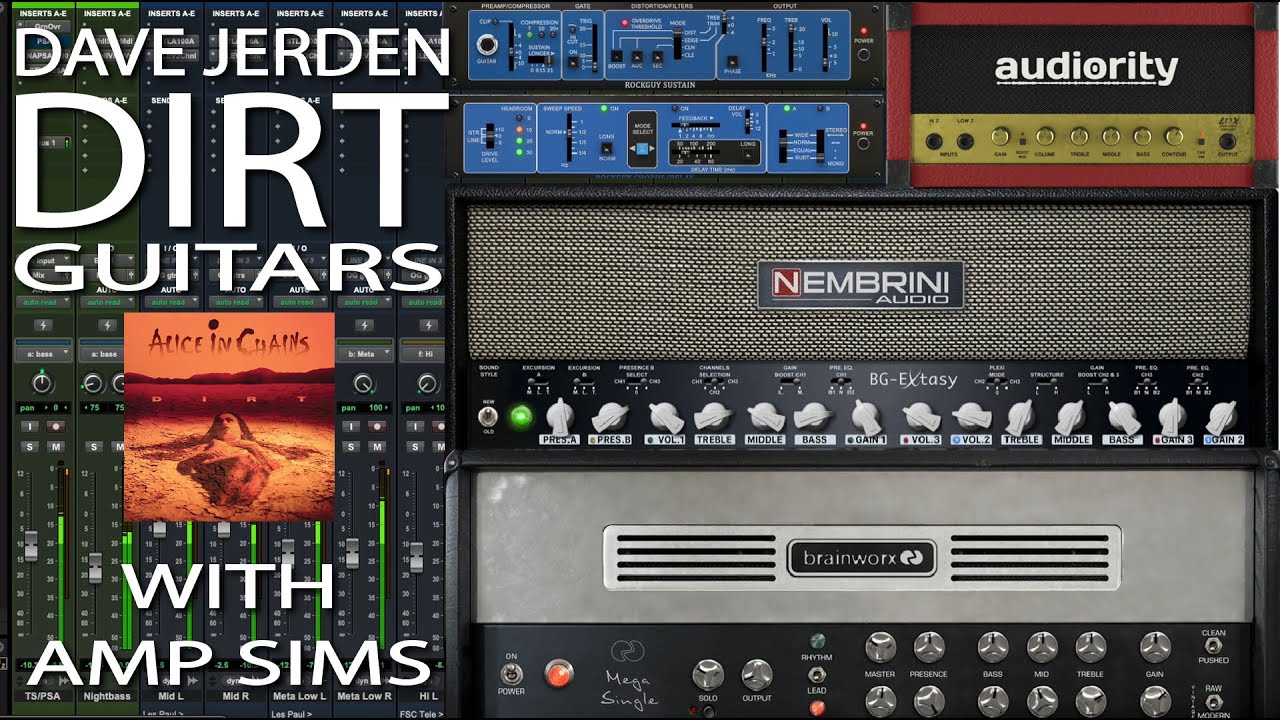 Re-creating Dave Jerden/Jerry Cantrell Alice in Chains DIRT Guitars ...
