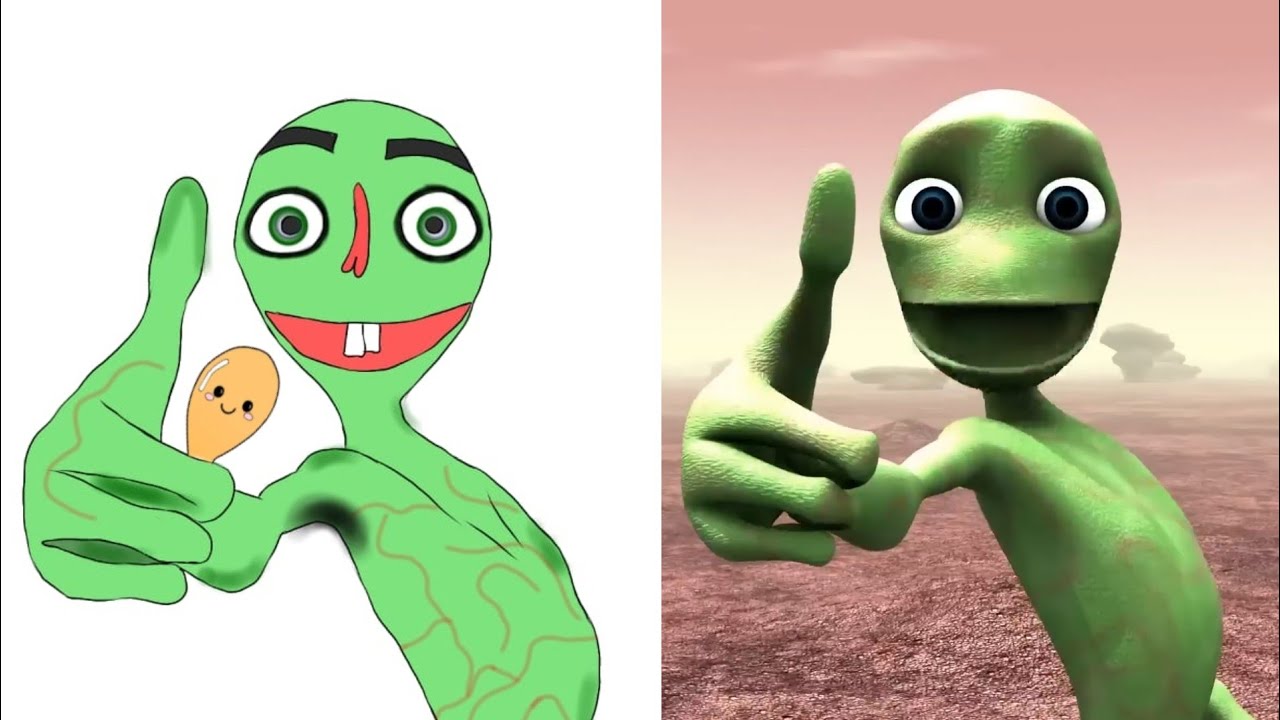 EI chombo, Dancing Green Alien - Dame Tu Cosinta feat Drawing Memes ...