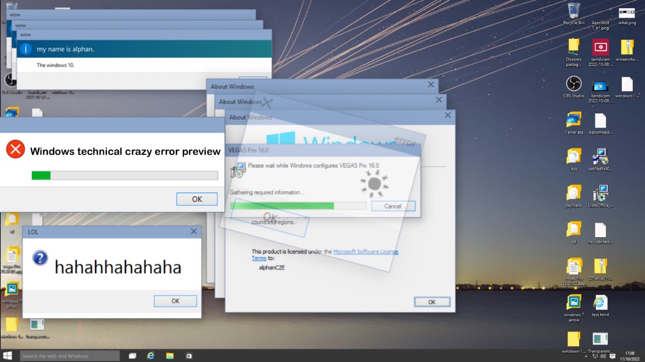 Windows technical crazy error preview - YouTube
