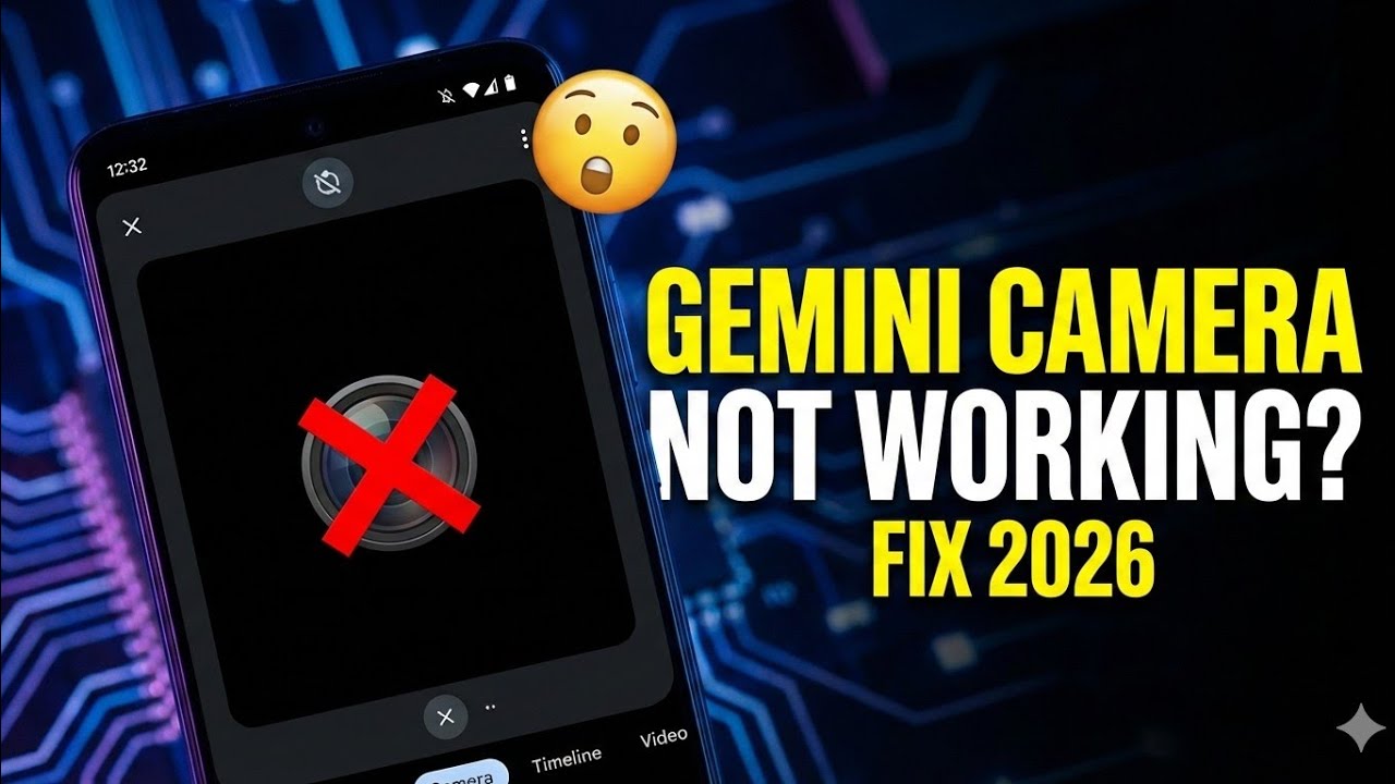 How to fix gemini live camera not working problem 2026 - YouTube