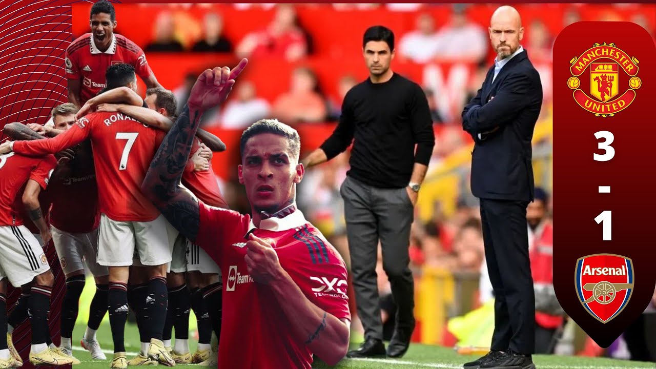 ANTONY DEBUT GOAL & SKILL FOR MANCHESTER UNITED VS ARSENAL HIGHLIGHTS ...