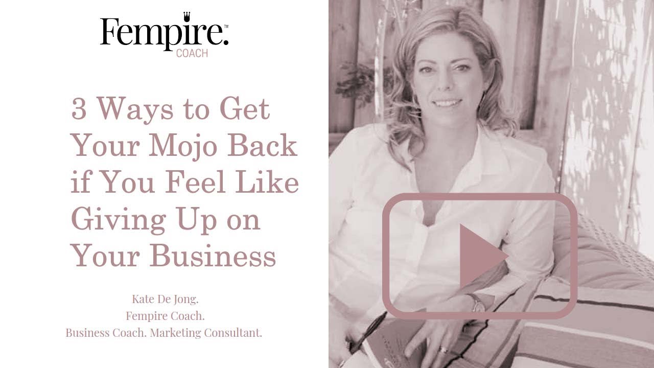 3 Ways to Get Your Mojo Back if You Feel Like Giving Up on Your ...