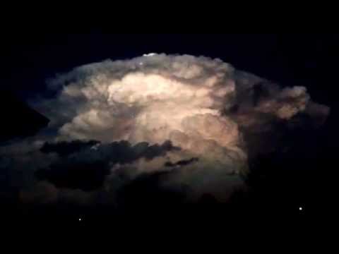 Silent Lightning in Storm Cloud - YouTube