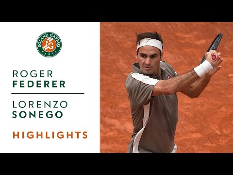 Roger Federer vs Lorenzo Sonego - Round 1 Highlights | Roland-Garros 2019