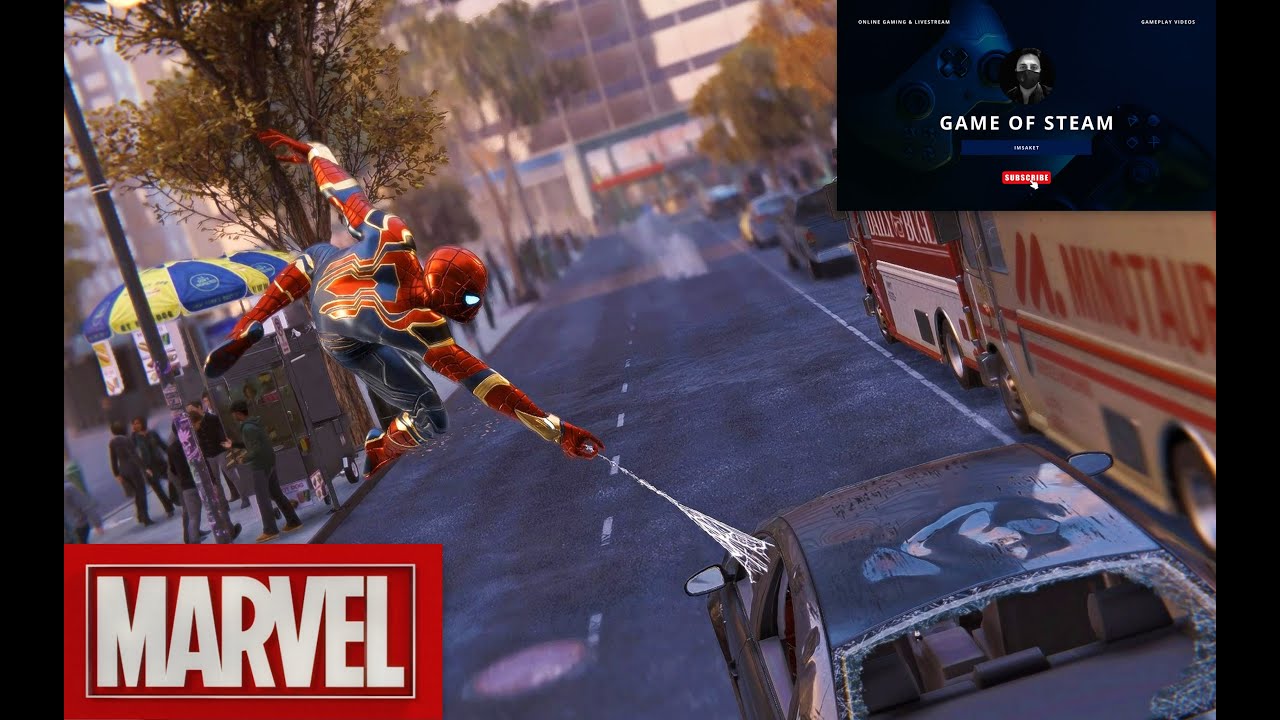 Marvel's Spiderman Remastered - Hit and Run in Iron Spider Suit ...
