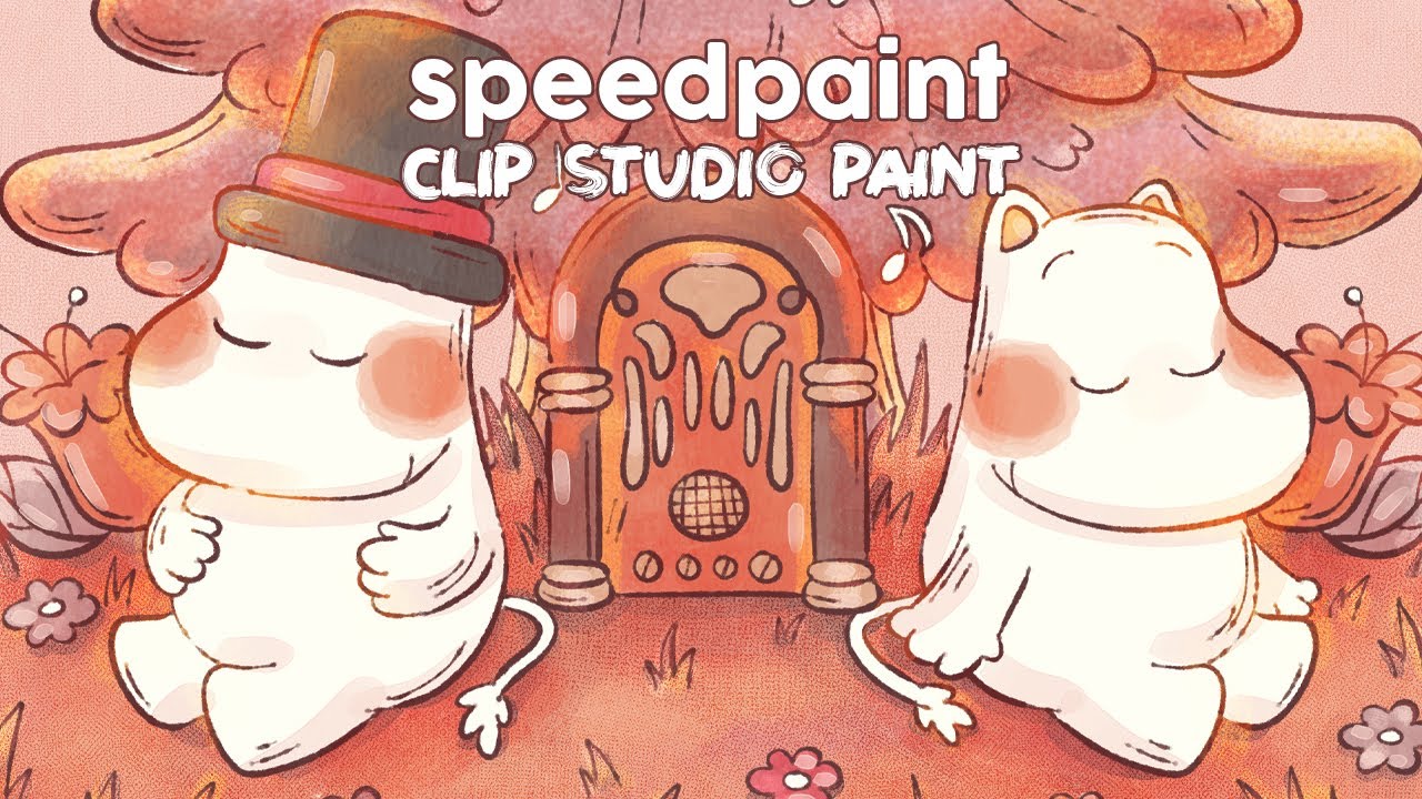 (speedpaint) Moomin Fanart redraw, Good Vibes 🐄【Clip Studio Paint ...