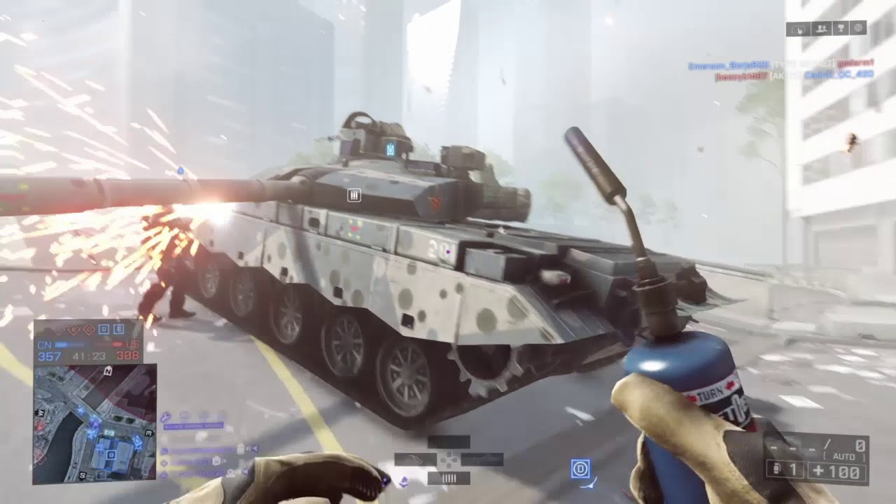 Bf4 only in tank - YouTube