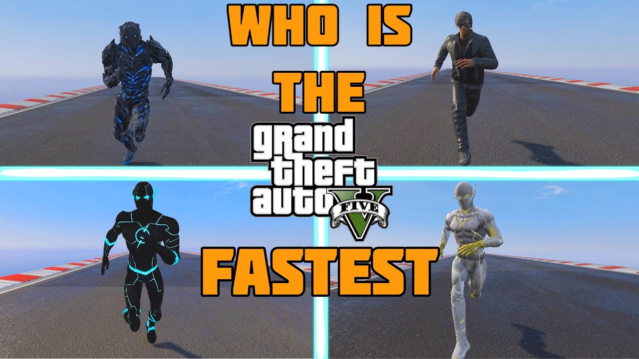 WHO IS THE FASTEST SPEEDSTER IN GTA 5?! | gta 5 mods - YouTube