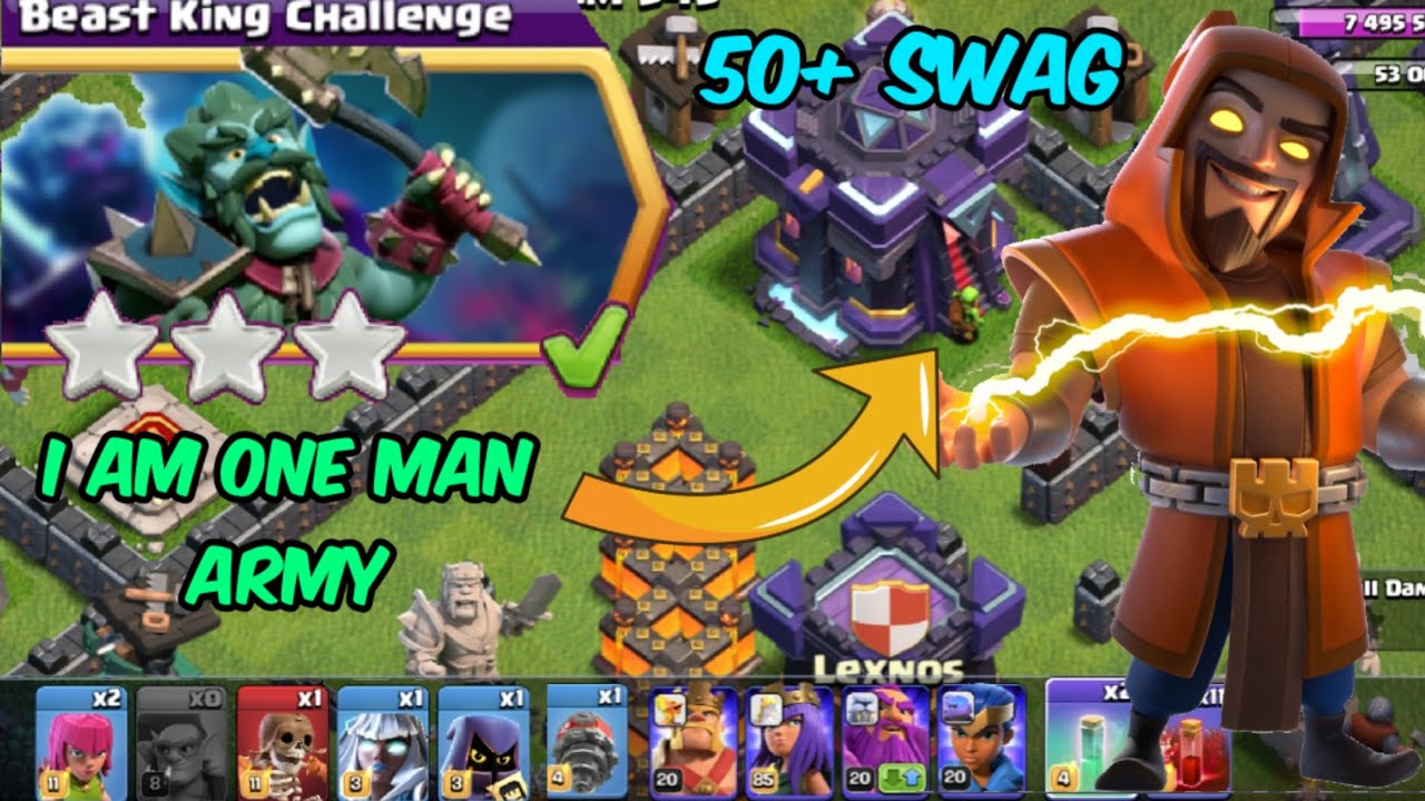 3-Star Mastery: Beast King Challenge in Clash of Clans!#coc - YouTube