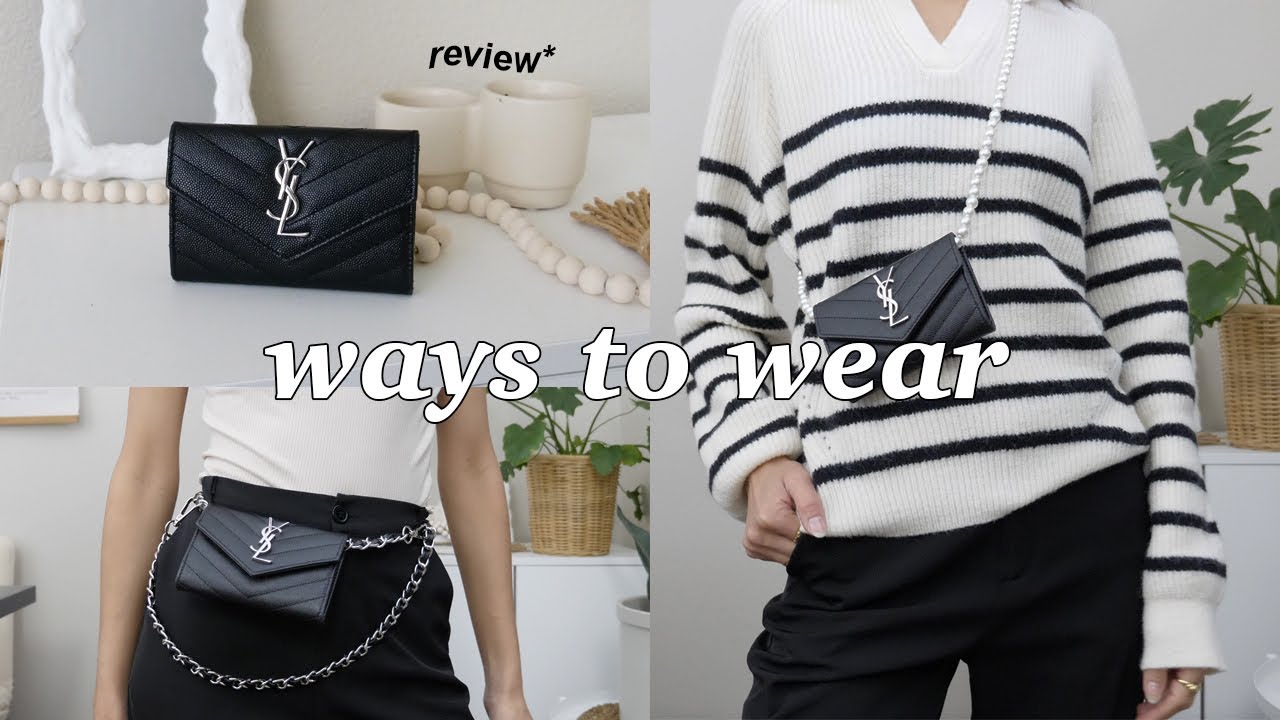 Review YSL Small Envelope Wallet 1 Year Later | ways to wear | Saint ...