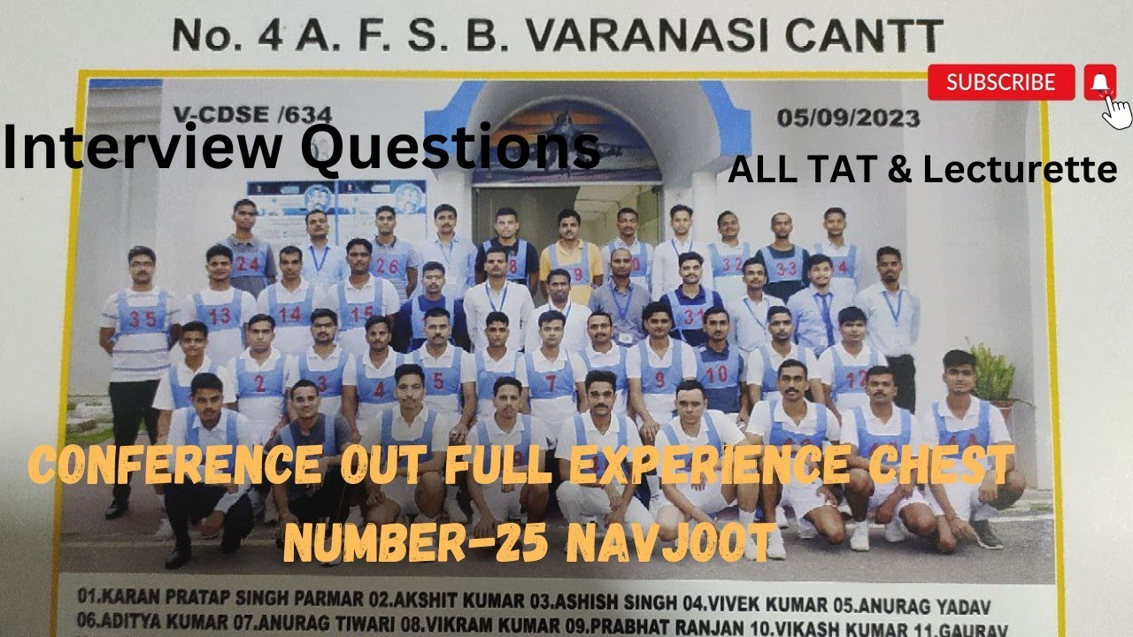 Experience of A Conferenced Out Candidates 04SEP2023 4afsb Varanasi# ...