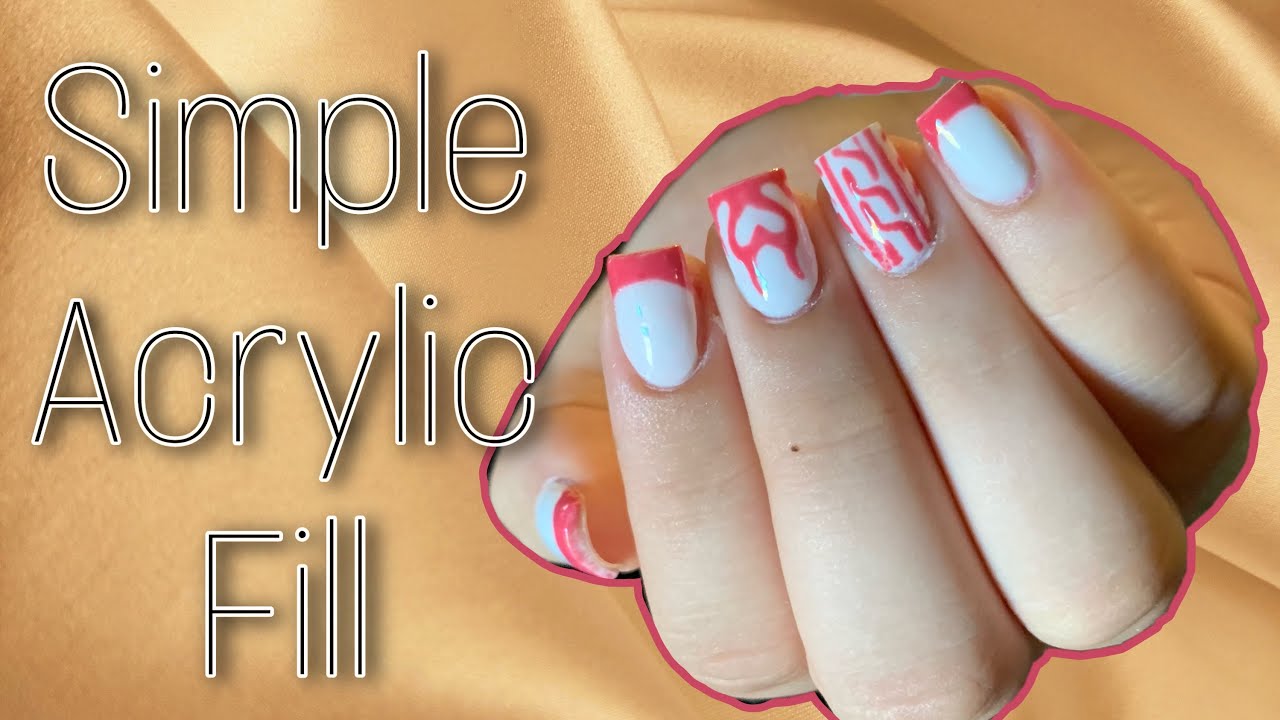 Short Acrylic Fill | Beginner Nail Tech - YouTube
