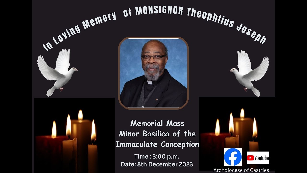 Memorial Mass for Msgr. Theophilus A. Joseph - YouTube