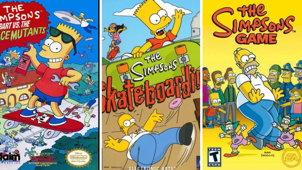 Evolution of The Simpsons games 1990 - 2012 - YouTube